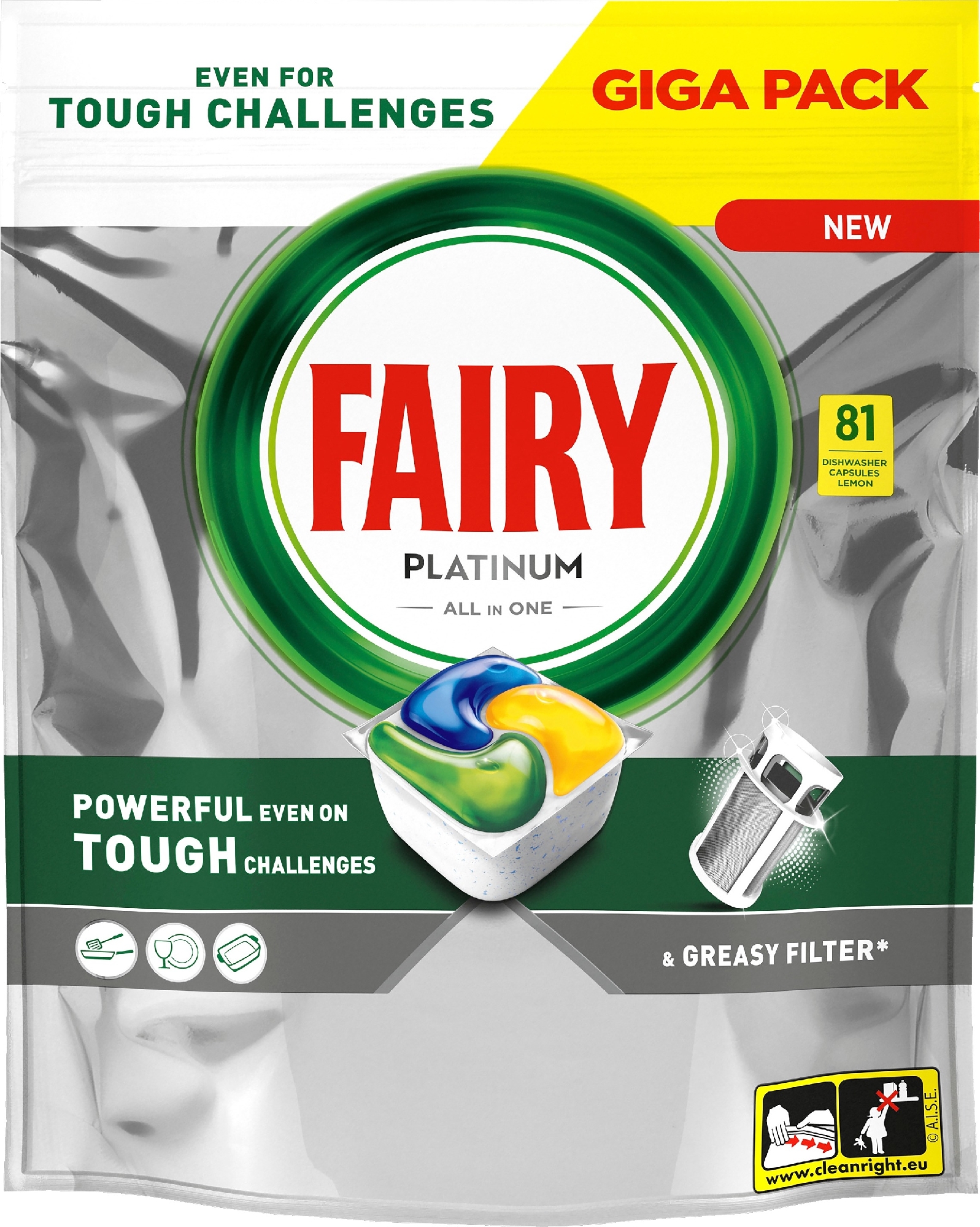Fairy konetiski 81 x Platinum 81 kpl 1/2 lava. Lavalla 81 pussia. - Bat Power Oy