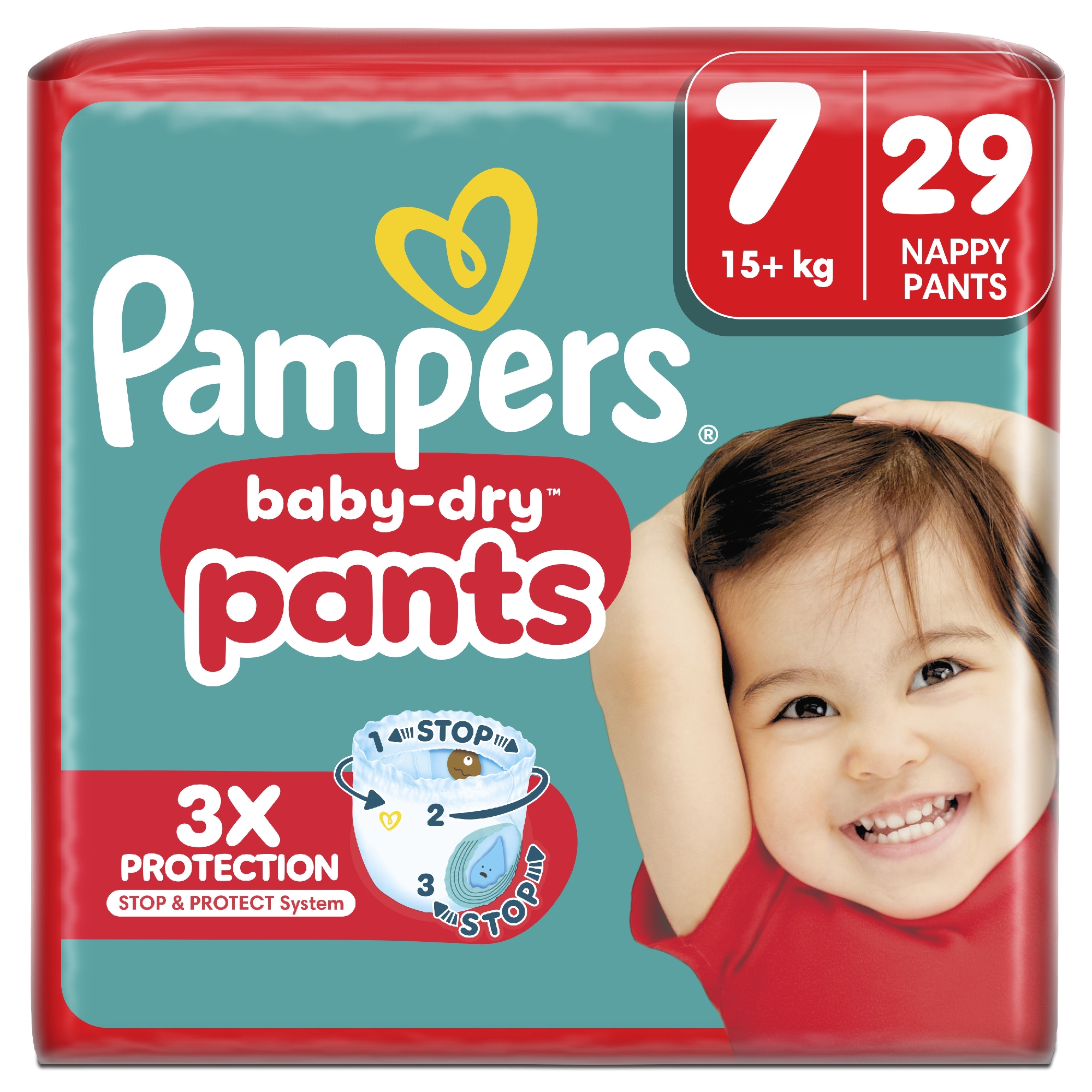 Pampers Baby-Dry -Housuvaippa Koko 7 17+kg 29 kpl. - Bat Power Oy